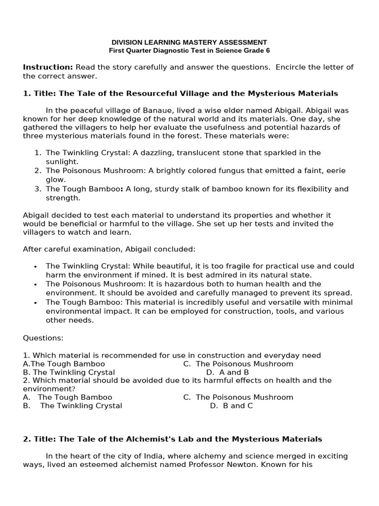 Science Grade 6 | PDF