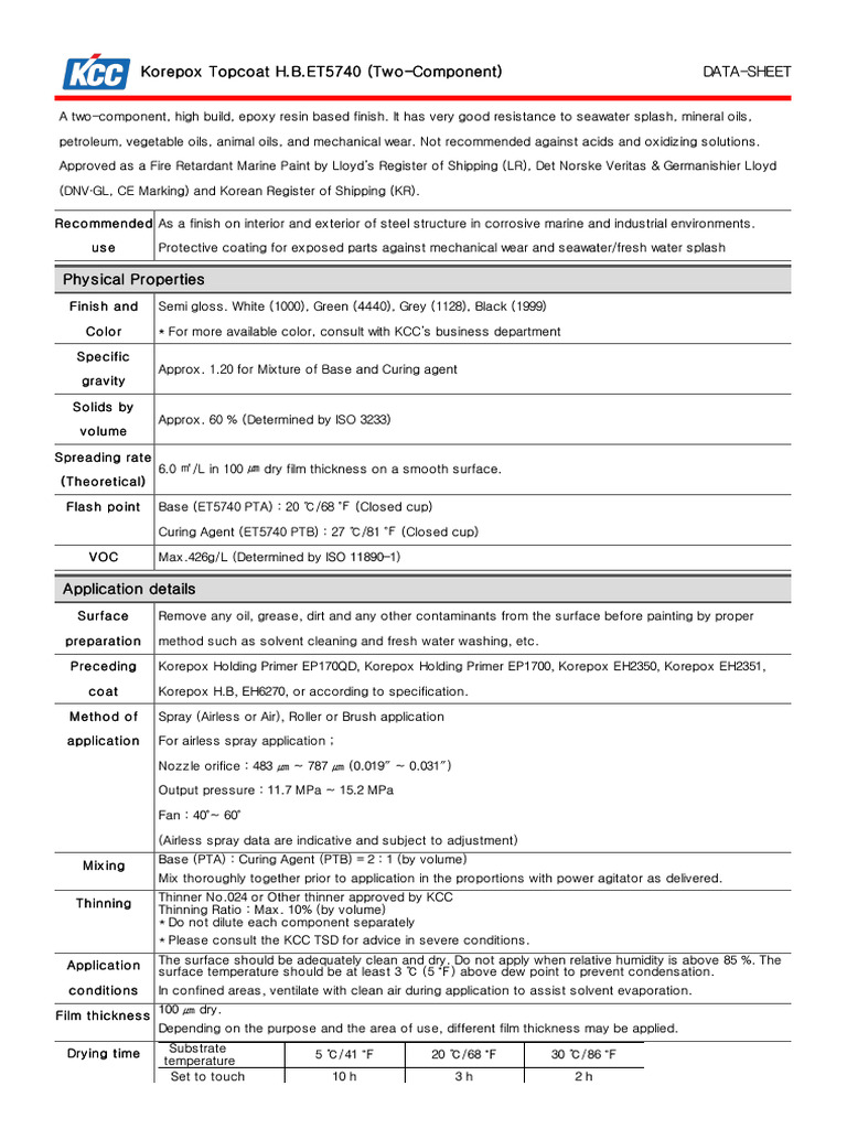 Data Sheet Et 5740 | PDF