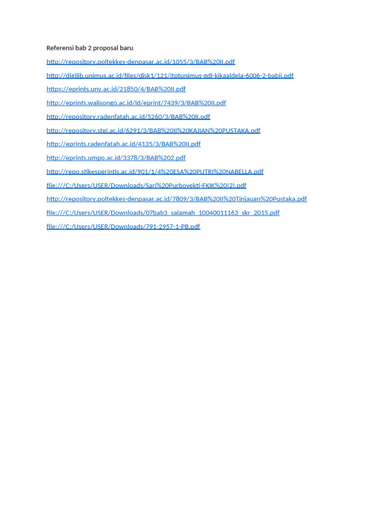 Referensi Bab 2 Proposal Baru | PDF
