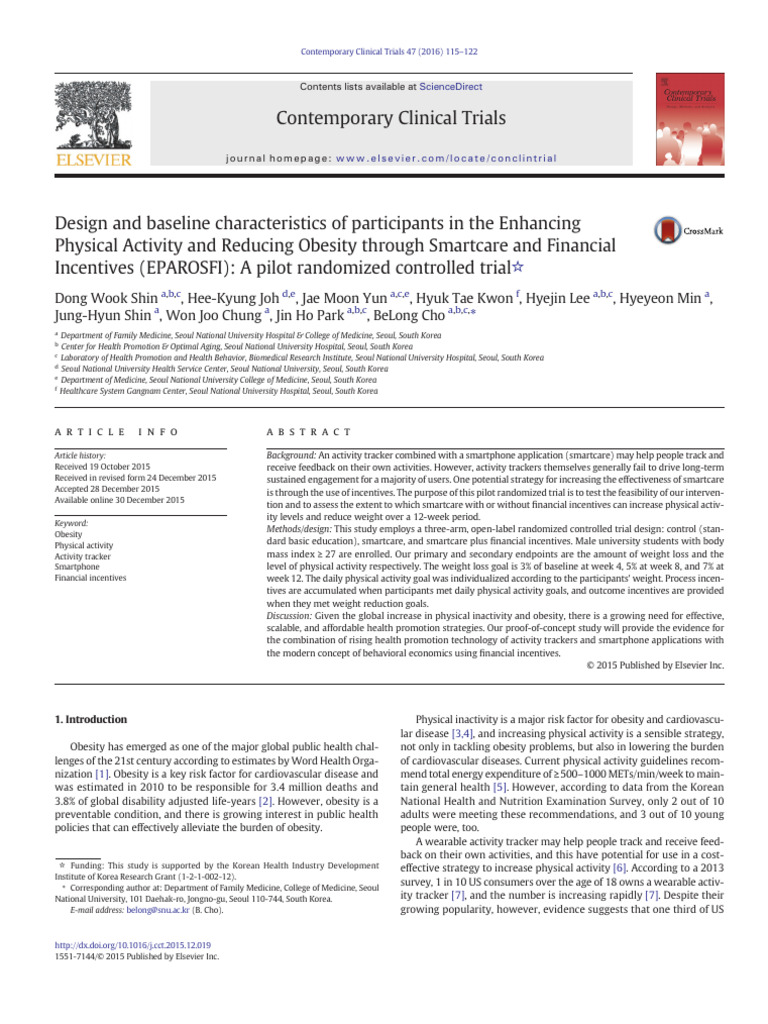Contemporary Clinical Trials | PDF