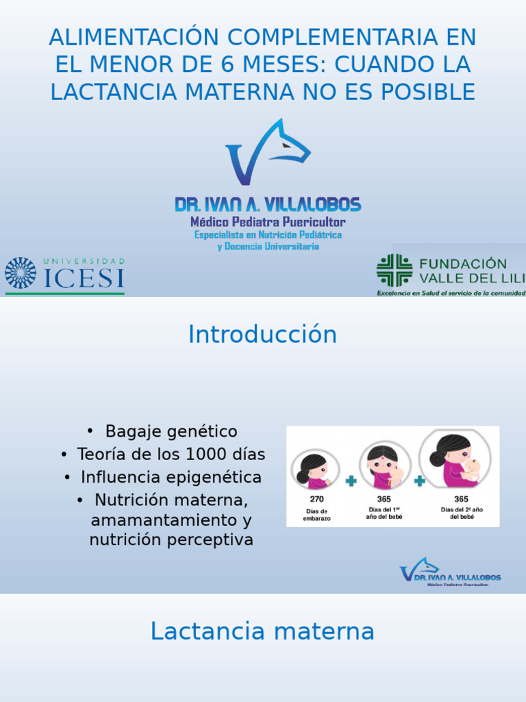 Fórmulas Infantiles Iavc | PDF