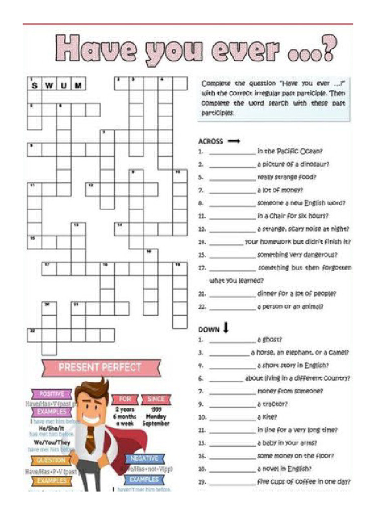Have You Ever Crossword | PDF