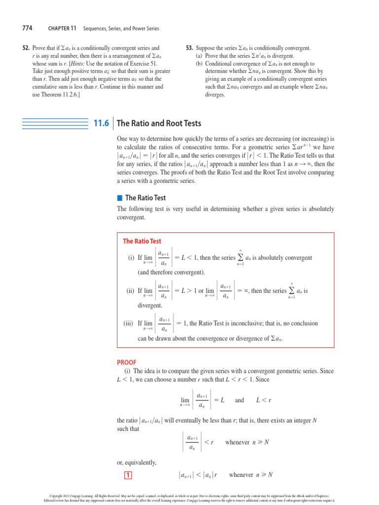 Ratio Test | PDF
