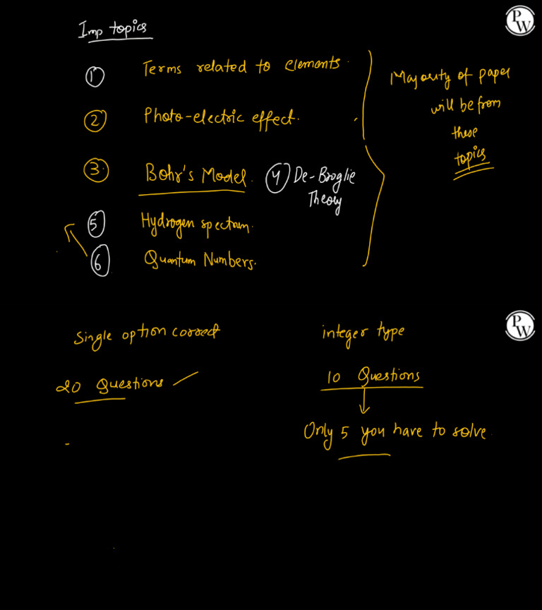 Imp of atomic structure | PDF