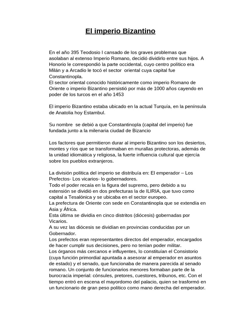 1 D El Imperio Bizantino | PDF
