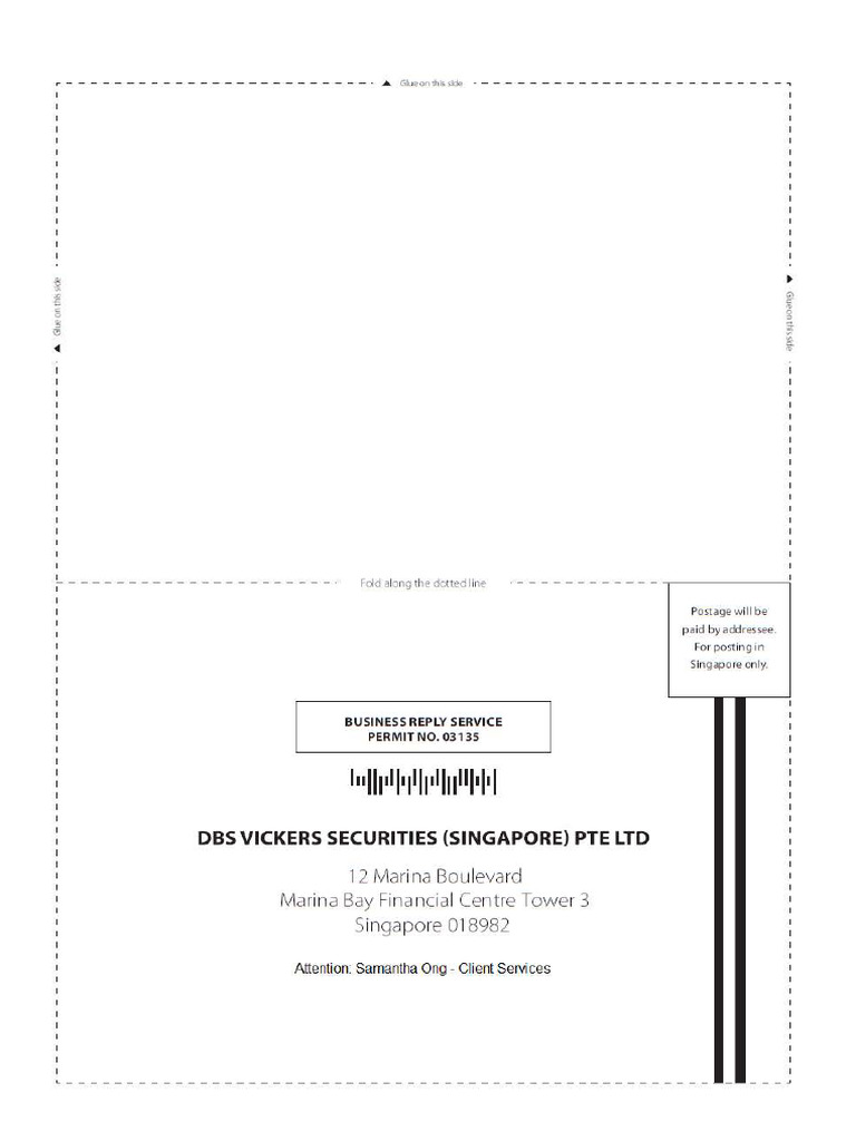 DBS Return Envelope. | PDF