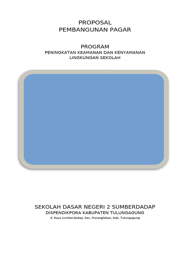 Contoh Proposal Permintaan Pagar | PDF