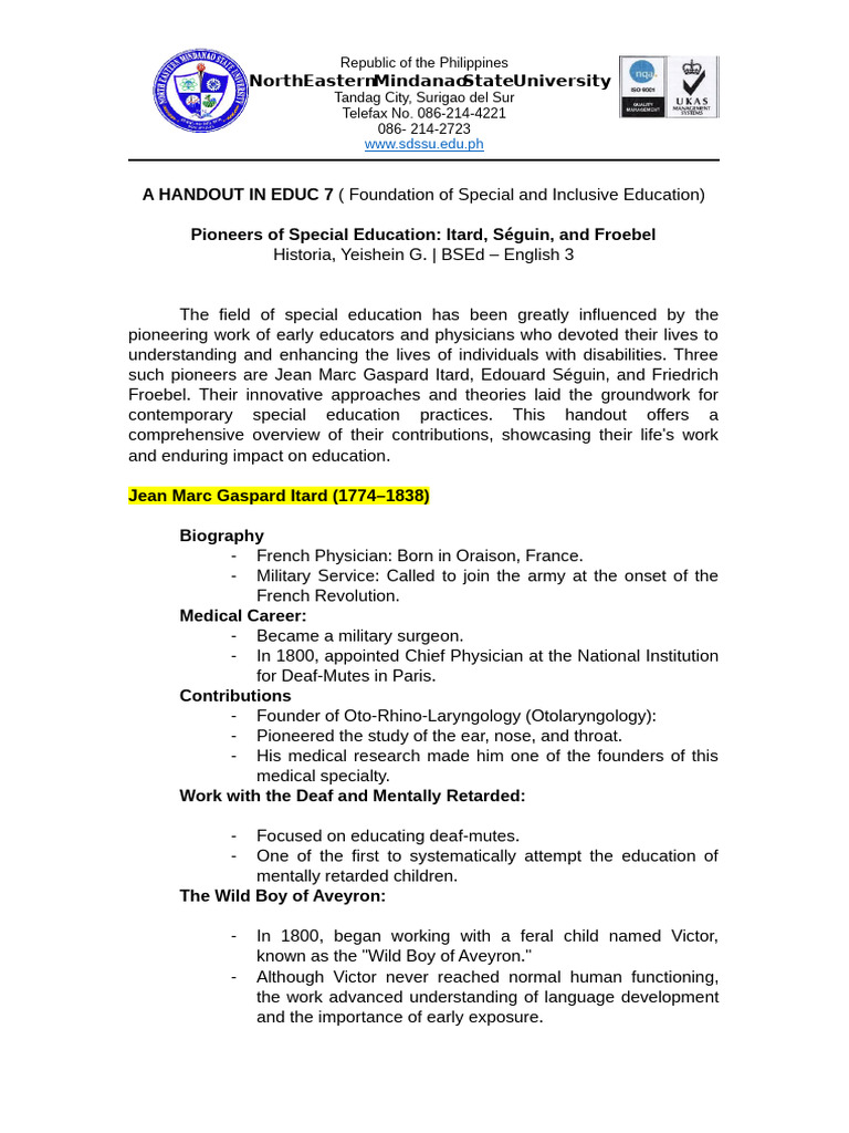 Histroia Educ 7 | PDF