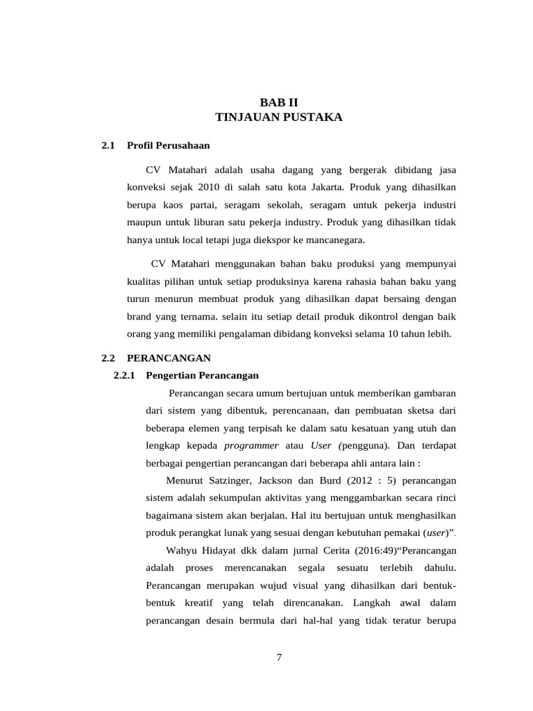 Bab Ii - Skripsi | PDF