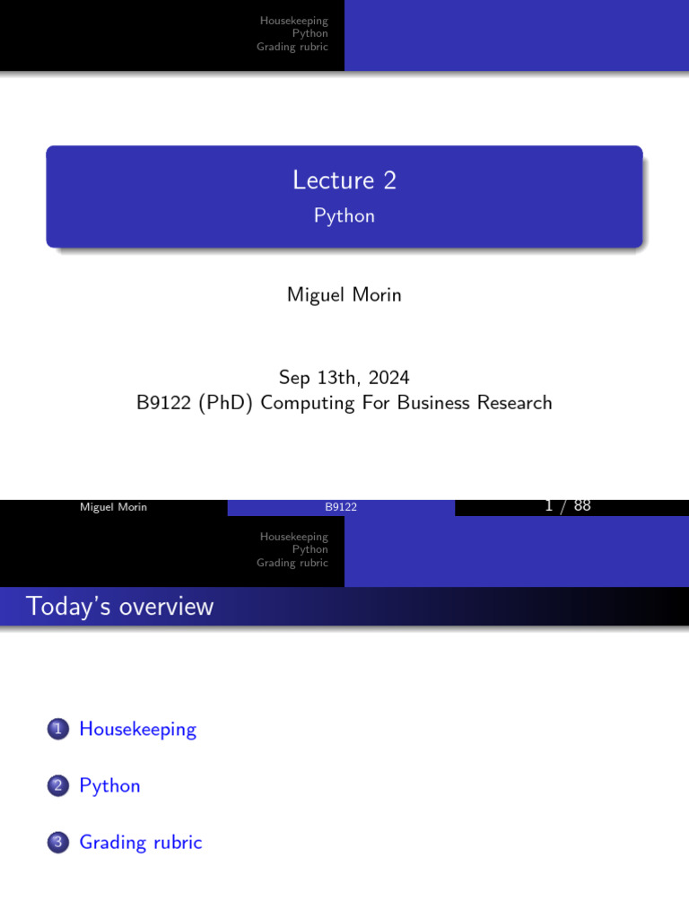 Lecture 2 Handout | PDF