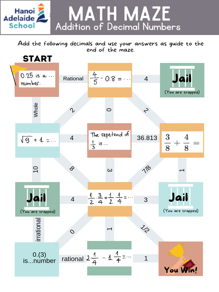 G7. Practice (Math Maze) | PDF