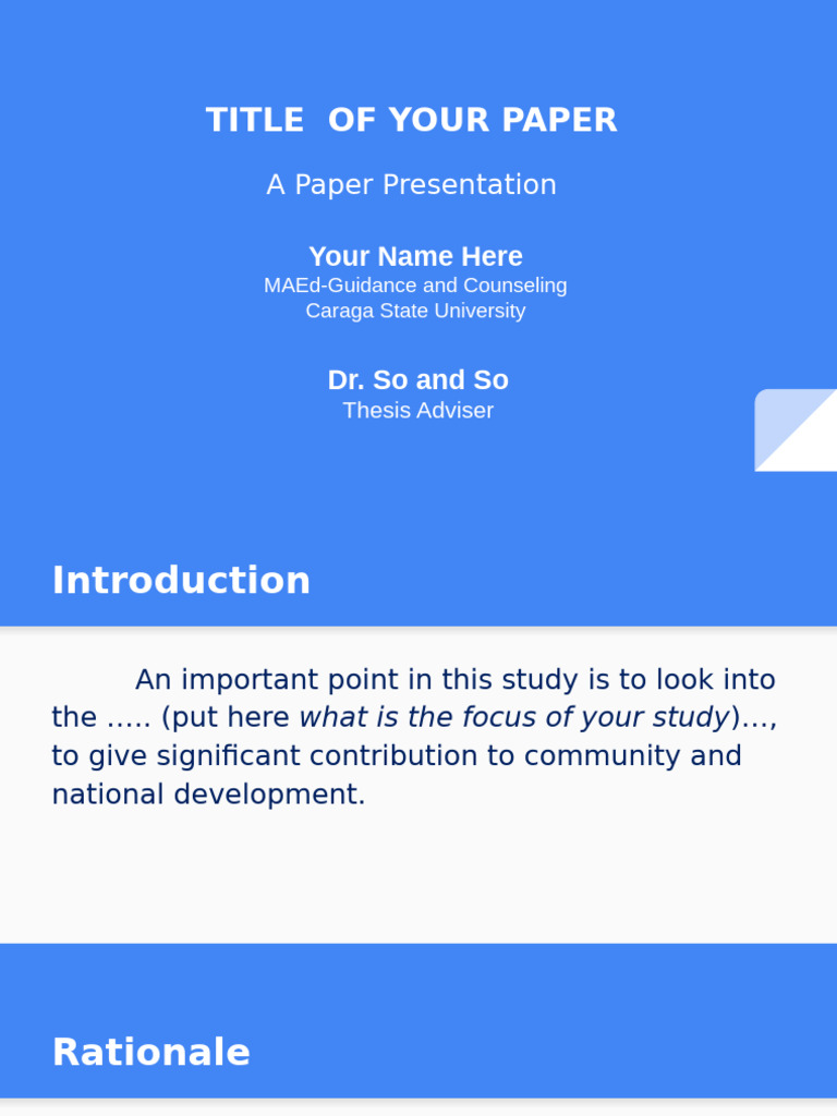 Sample Paper Presentation Number 2 | PDF