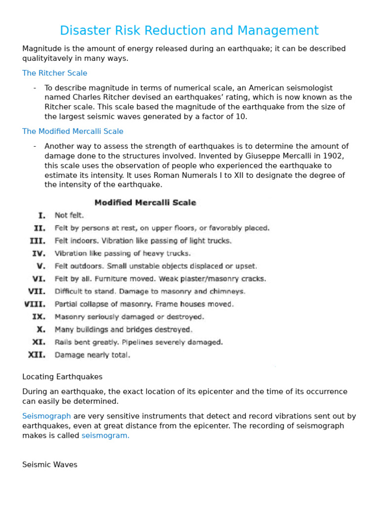 Disaster Risk Reduction and Management | PDF