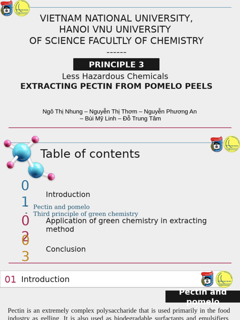 Slide NgoThiNhung Green Chemistry 3 | PDF | Green Chemistry | Chemistry