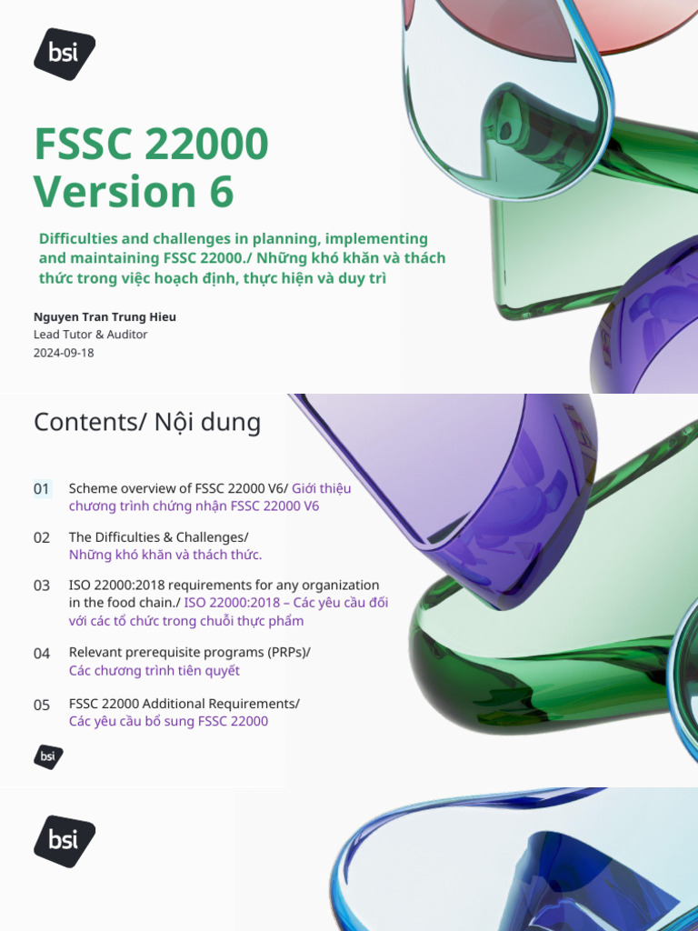 Bsi Webinar 18 09 2024 FSSC 22000 | PDF