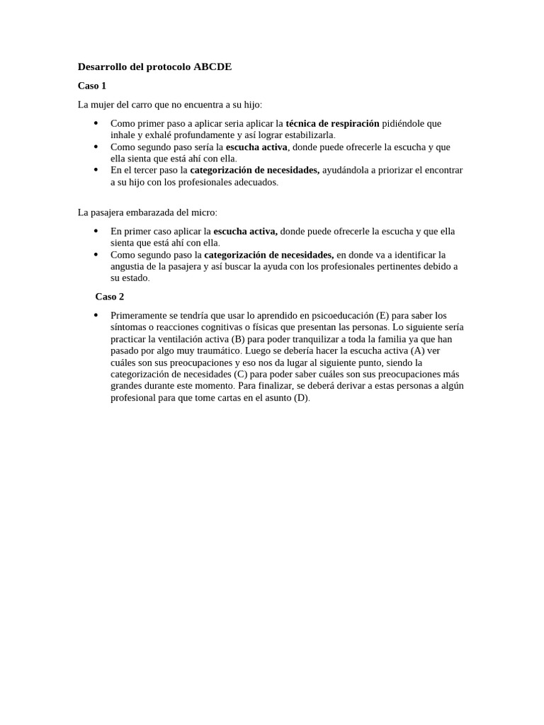 Protocolo ABCDE | PDF