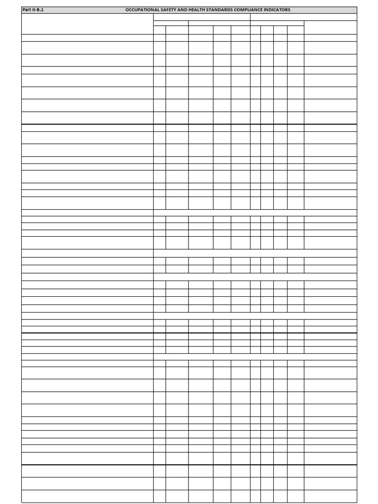 OSH Compliance Form | PDF