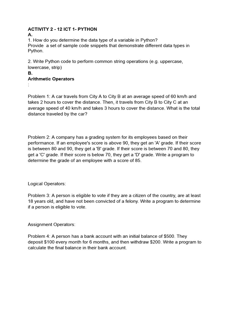Lesson 2 Activity 12ICT1 | PDF