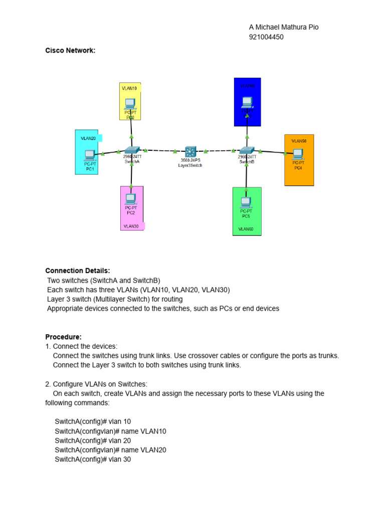 Exp 6 Inter Virtual LAN | PDF