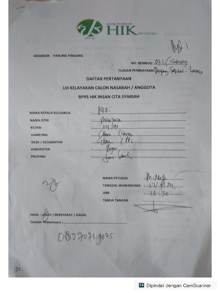 Pengajuan Maesaroh 071 | PDF