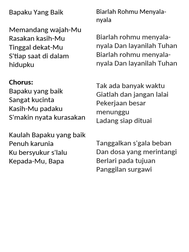 Bapaku Yang Baik | PDF