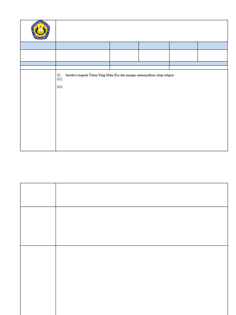 RPS Kep. Anak Sakit Kronis Dan Terminal | PDF