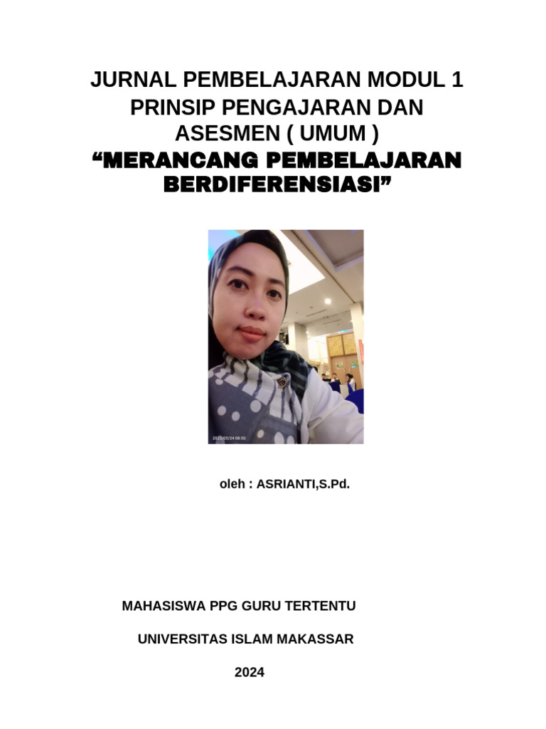 Jurnal Pembelajaranku Modul 1 Topik 2 | PDF