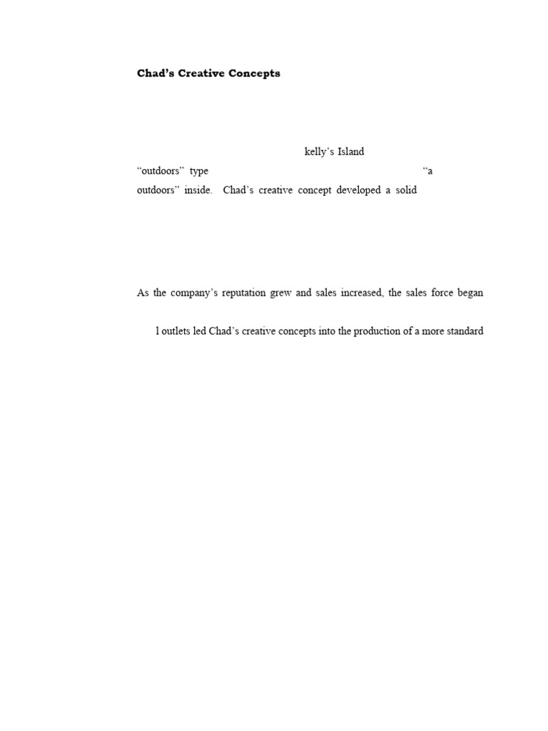 Chad Case Study | PDF