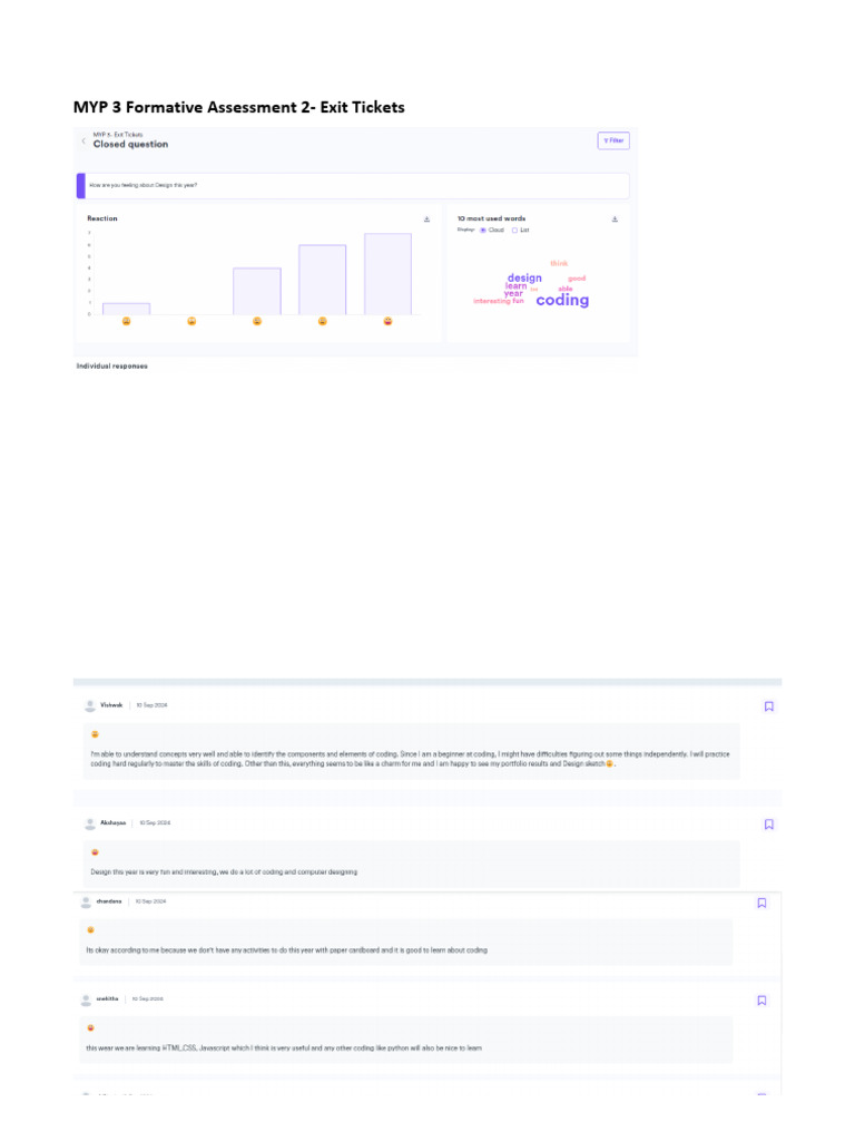 MYP 3 Formative Assessment 2 | PDF