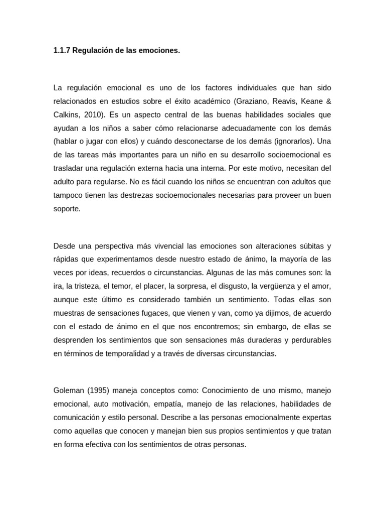 1 1 7 Regulacion De Las Emociones Pdf