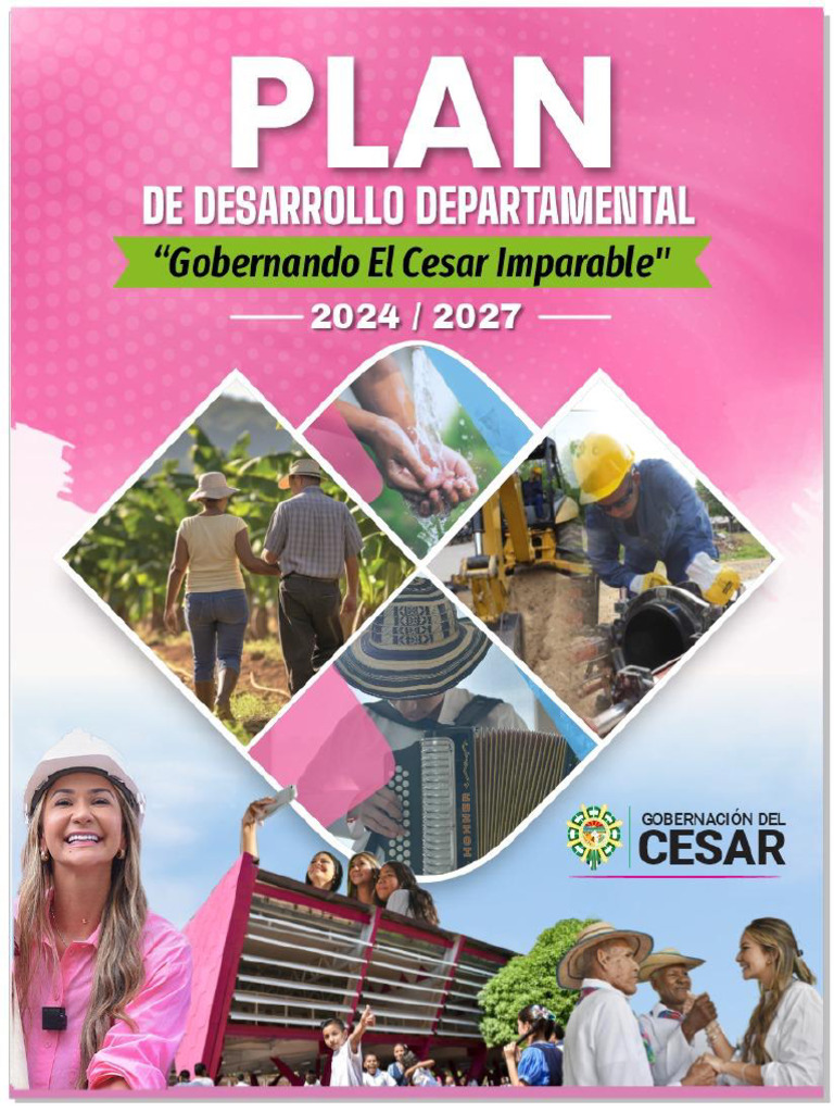 Plan de Desarrollo 2024 2027 Gobernando El Cesar Imparable | PDF