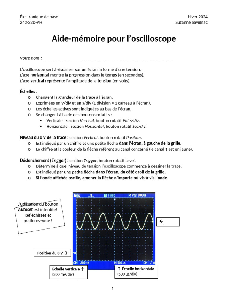 22D Aide Oscillo H24 | PDF