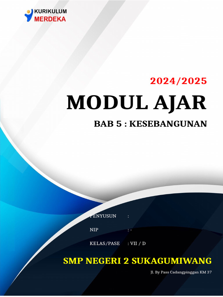 Modul Ajar Matematika Kls 7 Sem 2 - Bab V | PDF
