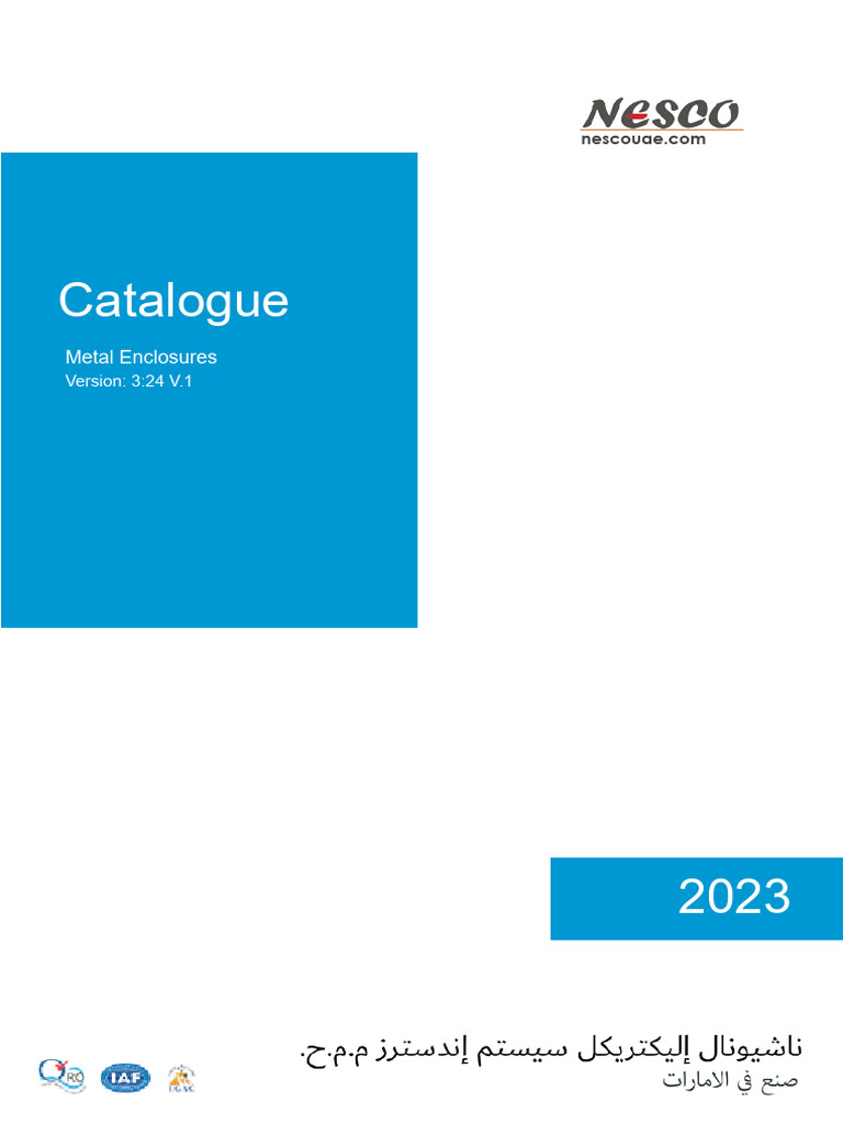 NESCO Product Catalogue 2023 | PDF