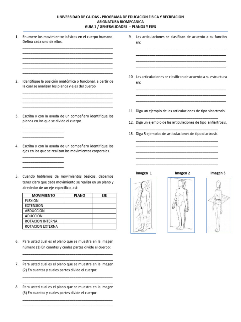 Guia 1 Planos y Ejes | PDF