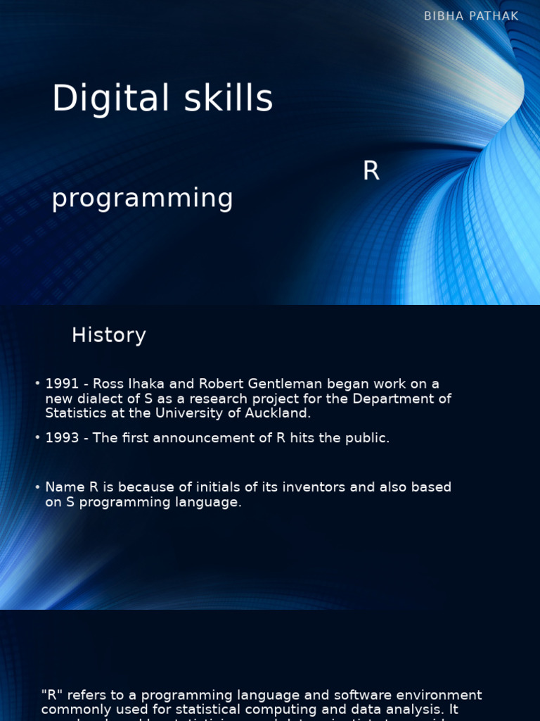 Digital Skills: R Programming | PDF