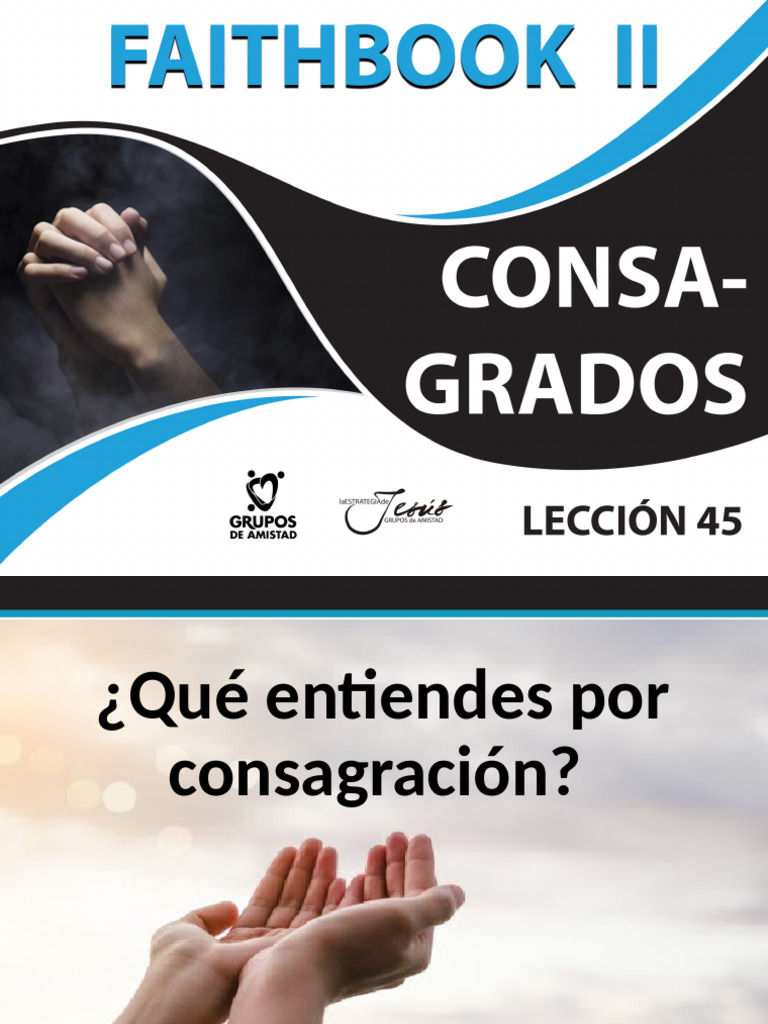 Lección 45 - Consagrados - Faithbook 2 | PDF