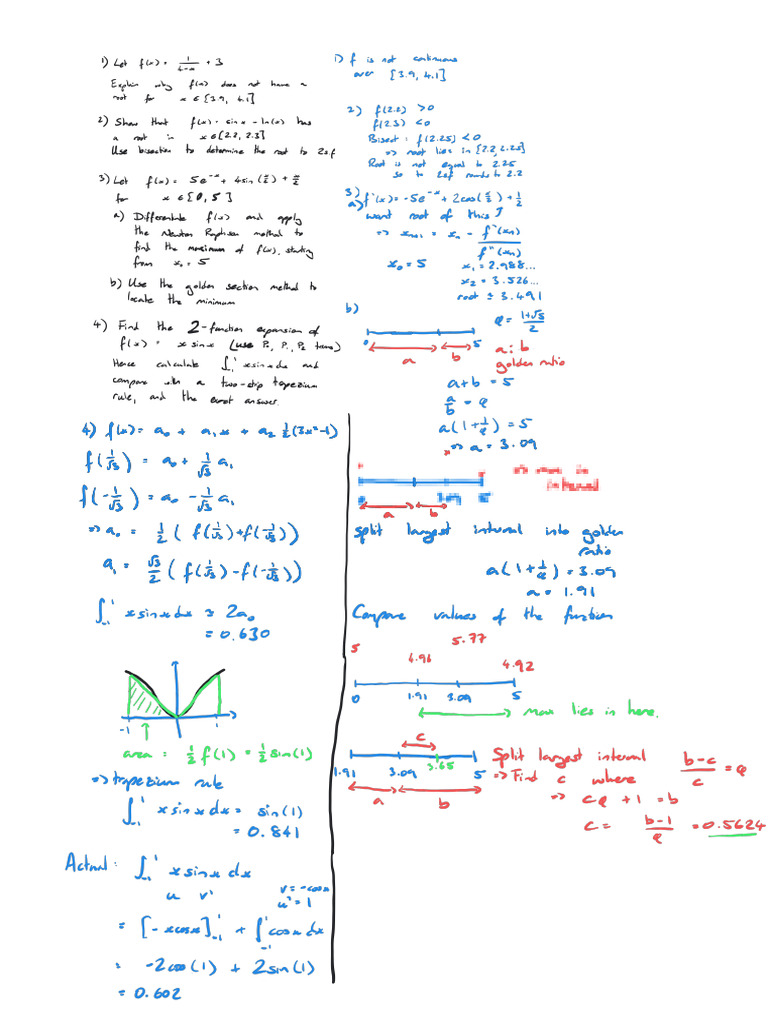Numerical Methods Solutions | PDF