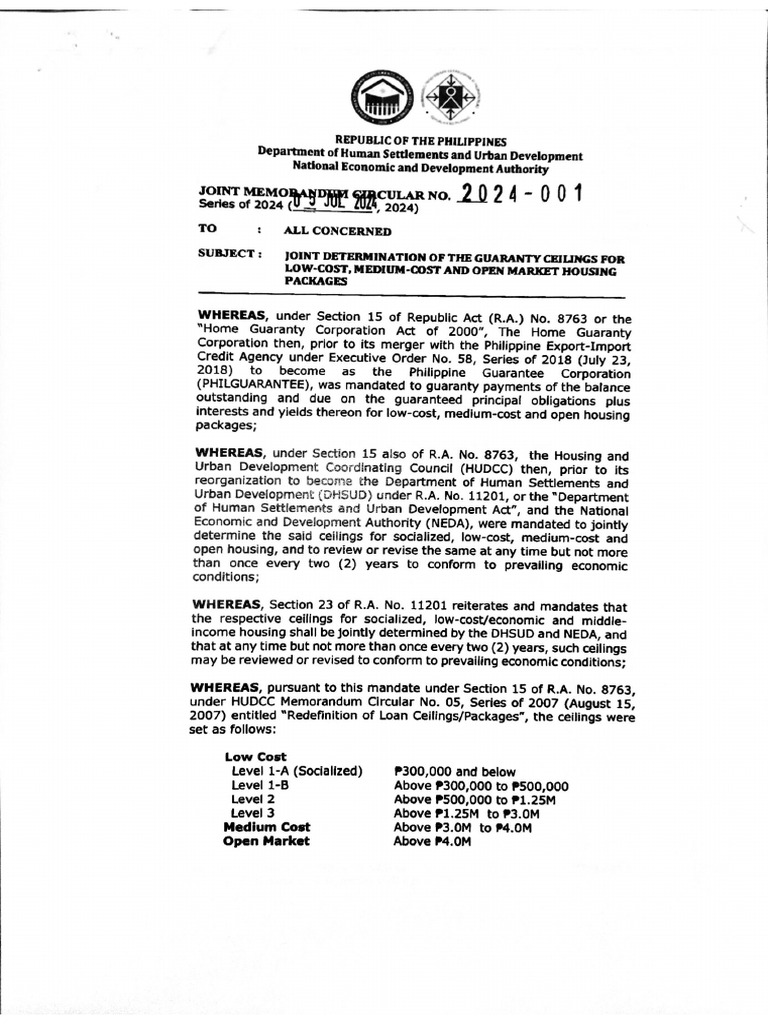 Joint Memorandum Circular No. 2024-001 | PDF Joint Memorandum Circular No. 2024-001 | PDF