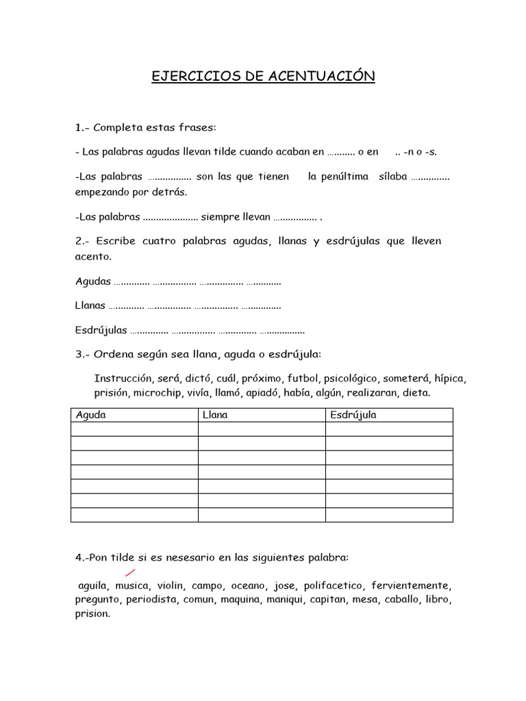Ejercicios de acentuacion_2-1(1) | PDF