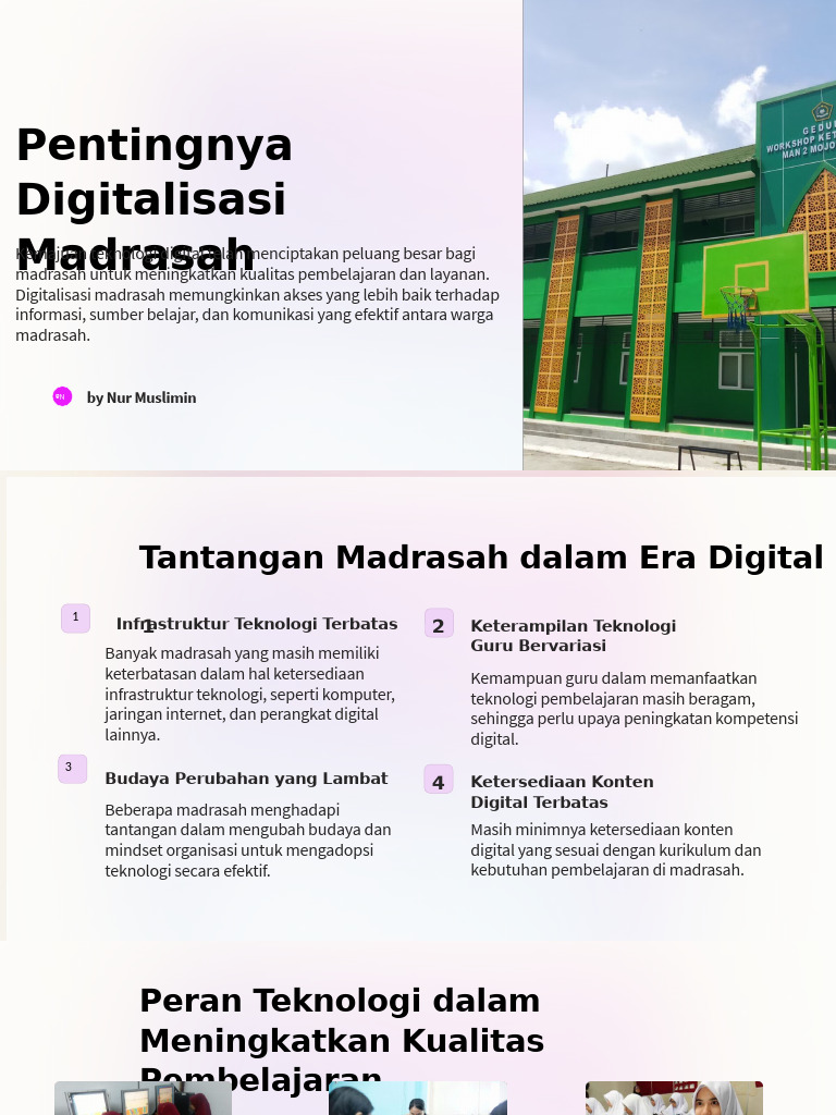 Pentingnya Digitalisasi Madrasah | PDF