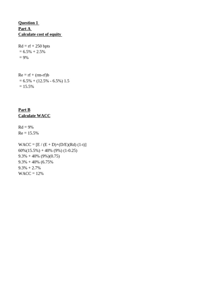 Tutorial Sheet 5 Answers | PDF