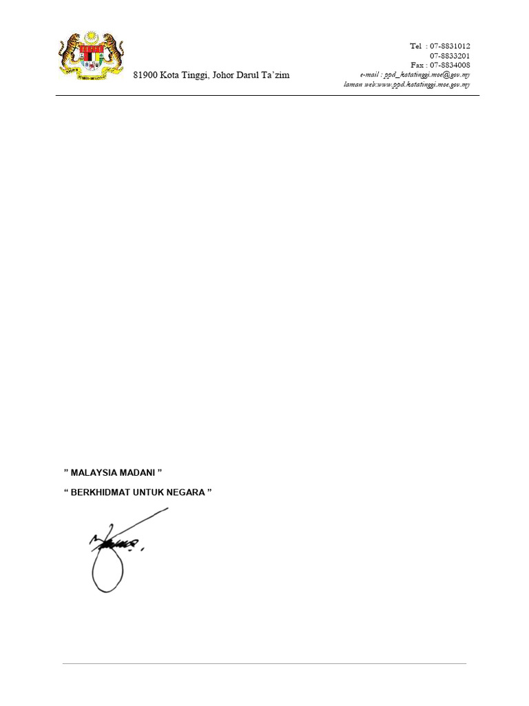 SURAT PROGRAM BM PIDATO 3M | PDF