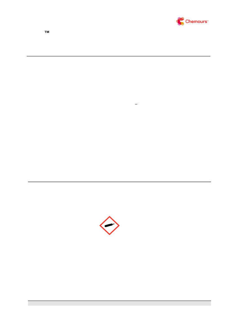 Freon ™ 407C (R-407C) Refrigerant: Ficha de Informação de Segurança de ...