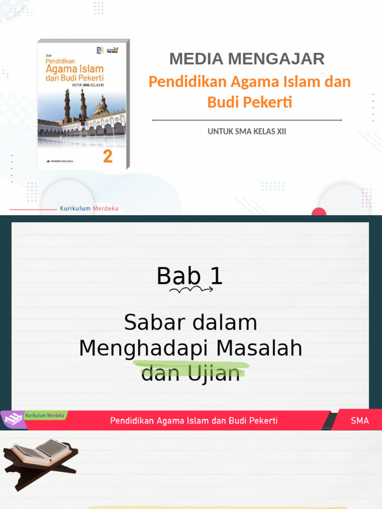 Media Pembelajaran PAI Dan Budi Pekerti SMA Kelas XII - Bab 1 | PDF