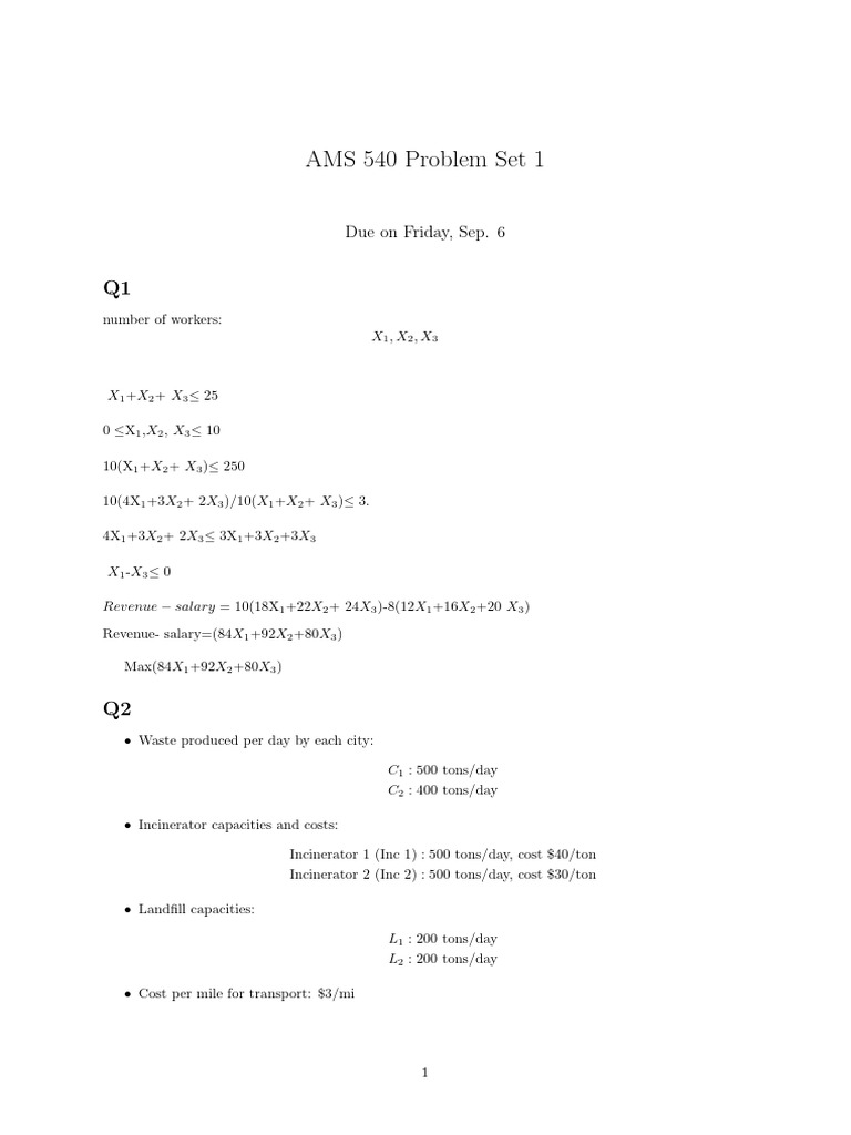 AMS Set1 | PDF