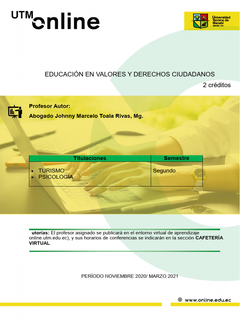 Compendio 1 DERECHOS Y VALORES | PDF