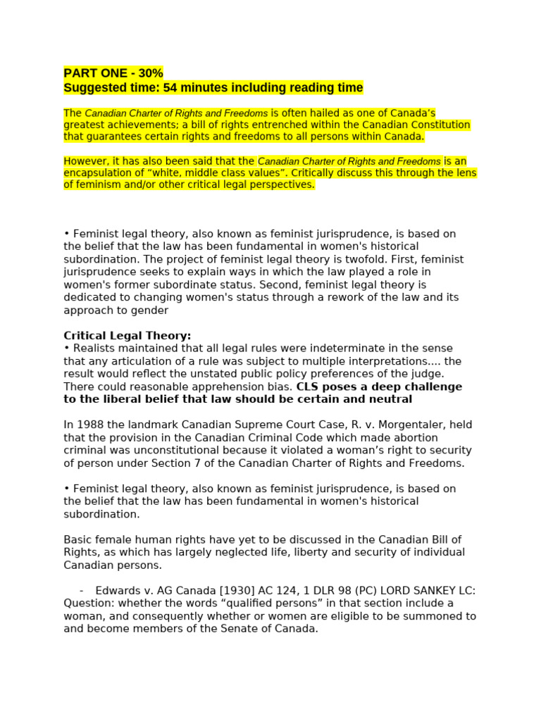 FCL Practice Exam 2014 | PDF | Court System Of Canada | International Law