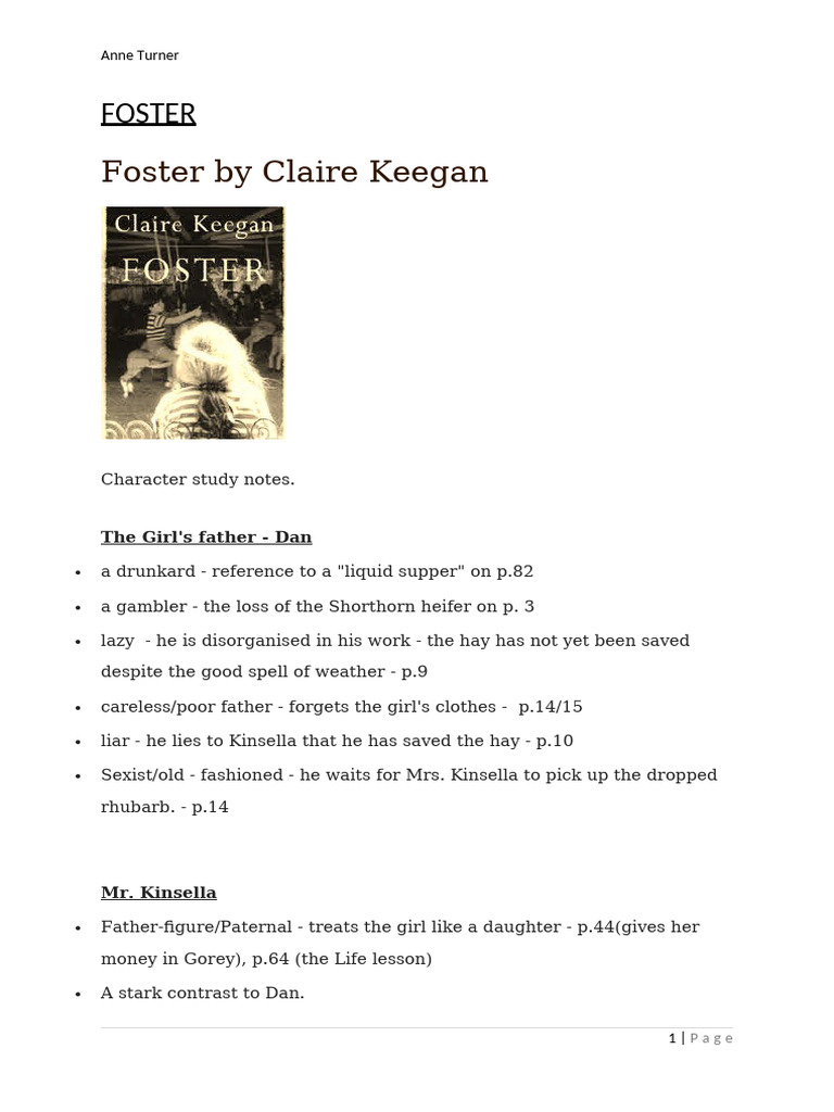 Foster by Claire Keegan | PDF