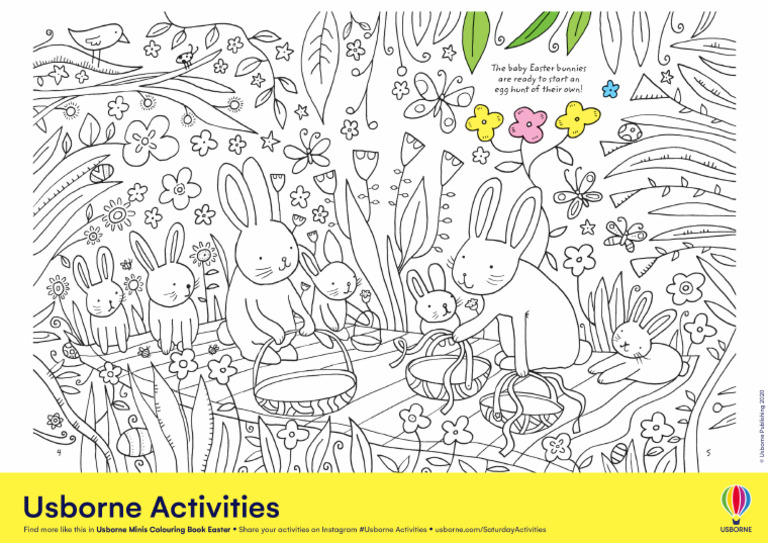 Colouring - Usborne Minis Colouring Book Easter | PDF